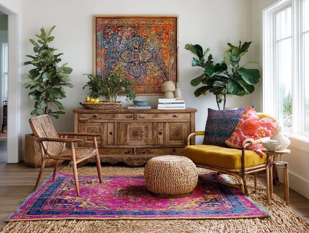 20 Boho Living Room Ideas for a Relaxed and Creative Space
